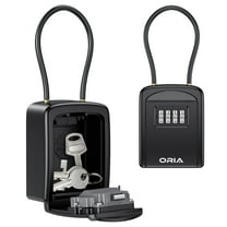 Iron Lock Wall Mounted Small Key Box - 4 Digit Combination Code ...