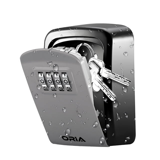 Ultra Safety 4-Digit Padlock Key Lock Box for Home Outside Warehouse ...