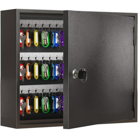 Key Lock Box for Keys Wall Mount Key Cabinet with Color Key Tags Key ...