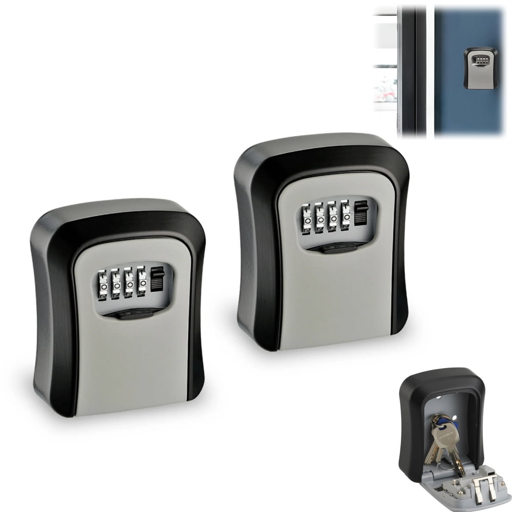 Key Lock Box,Lock Box for Keys with Code,Waterproof Wall-Mount Key ...
