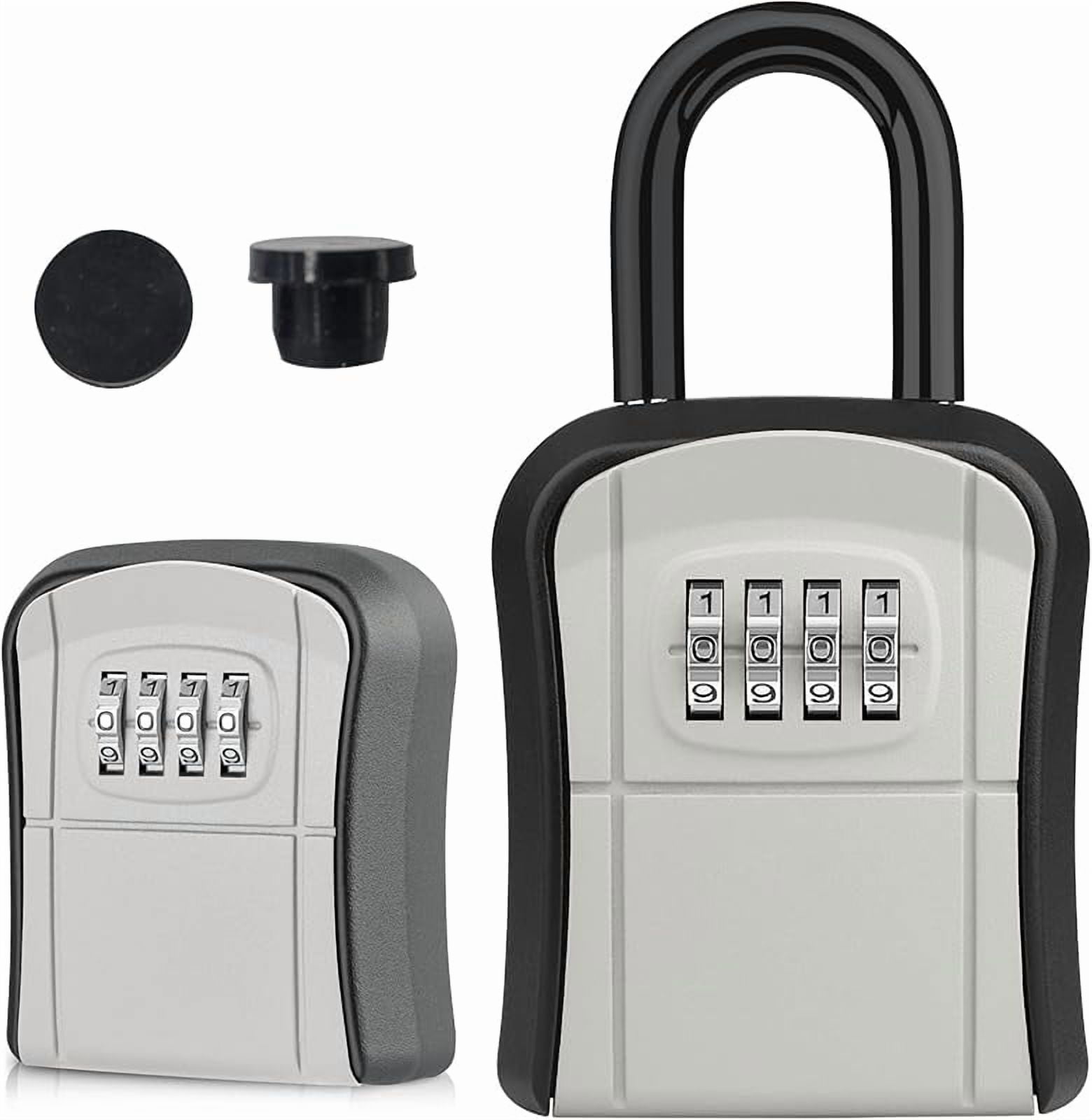 Key Lock Box, [New Version] Lock Box for House Key, Portable Lockbox ...