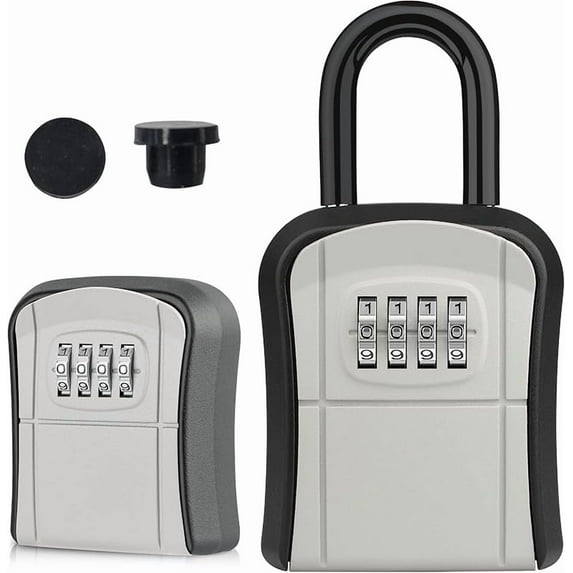 Key Lock Box, [New Version] Lock Box for House Key, Portable Lockbox ...