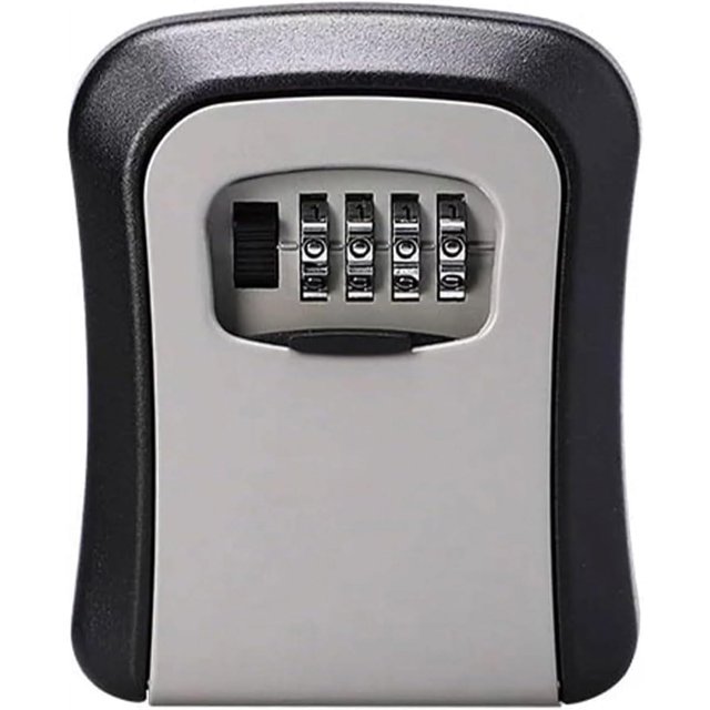 Key Lock Box for Outside, Wall Mounted Waterproof Key Storage Lock Box ...