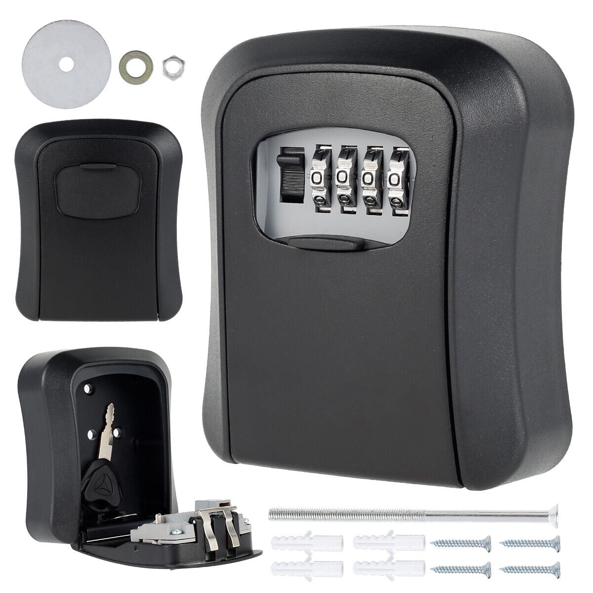 Key Lock Box With Resettable Code, Large Capacity Storage Solution For ...