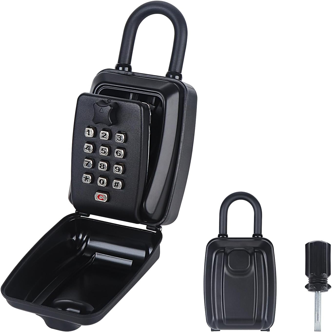 Key Lock Box, Sturdy Waterproof Hanging Lock Box for Keys, 12-Digit ...