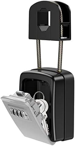 Key Lock Box, Upgraded Key Safe Box with Removable Buckle, Resettable ...