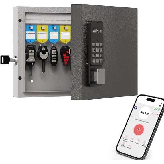 Key Lock Box Wall Keys) Key Cabinet Security Combination Lockbox with ...