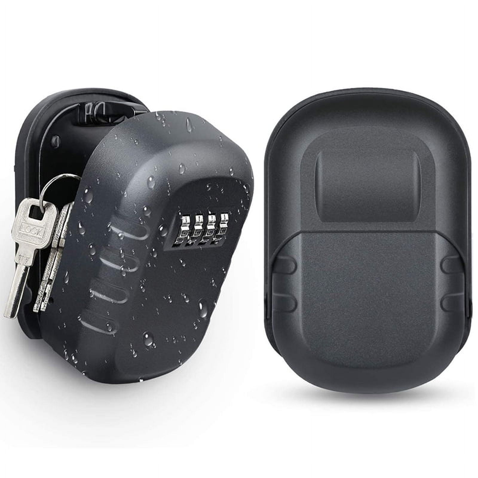 Key Lock Box Wall Mount 4 Digit Combination Weatherproof Key Lock Box ...