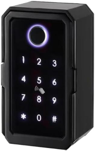 Key Lock Box Wall Mount, Fingerprint Lock Box with APP Control ...