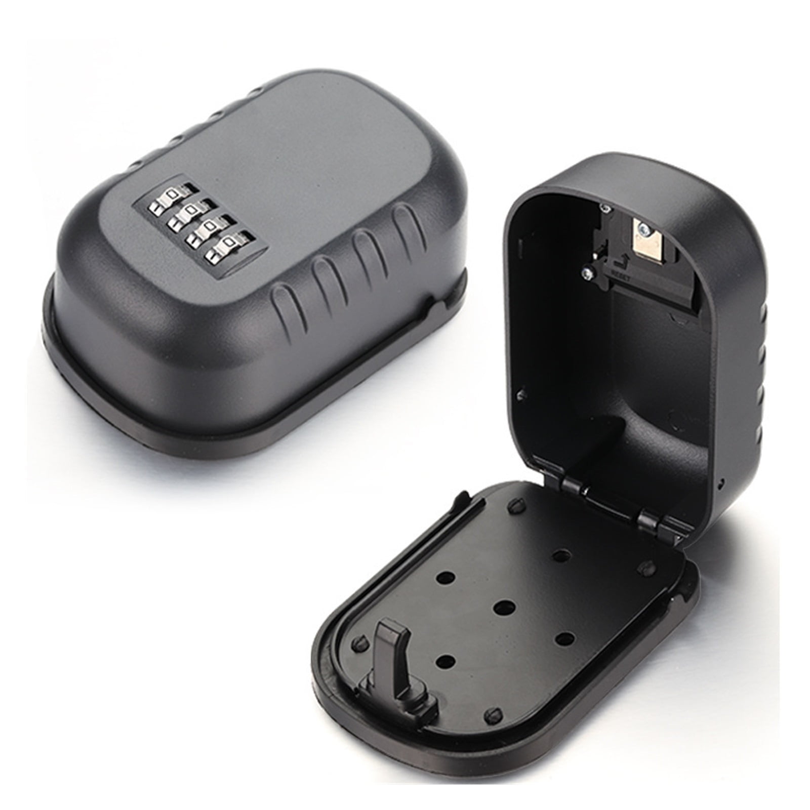 Key Lock Box Wall Mounted Aluminum Alloy Key Safe Box 4 Digit ...