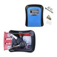 Key Lock Box Wall Mounted Aluminum Alloy Key Safe Box Weatherproof 4 ...