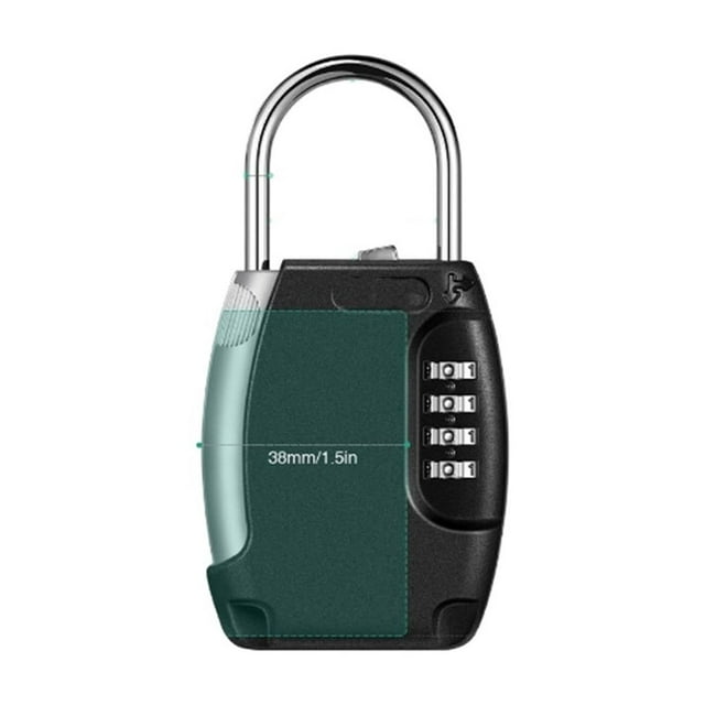 Key Lock Box , Wall Mounted Aluminum Alloy Key Safe Box Weatherproof 4 ...