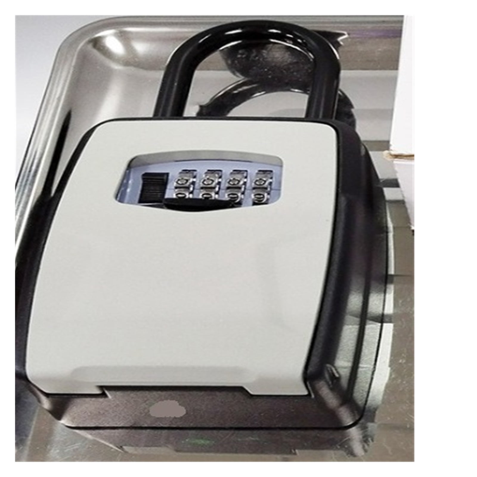 Key Lock Box Wall Mounted Key Safe 4-Digit Password Key Secure Storage ...