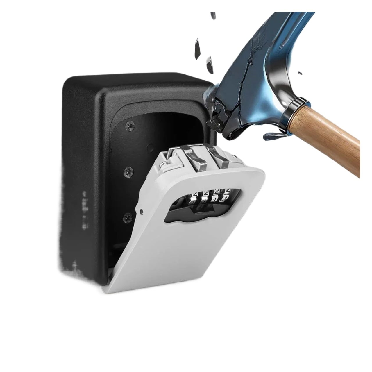 Key Lock Box Waterproof Key Code Box Aluminum Password Security Key Box ...