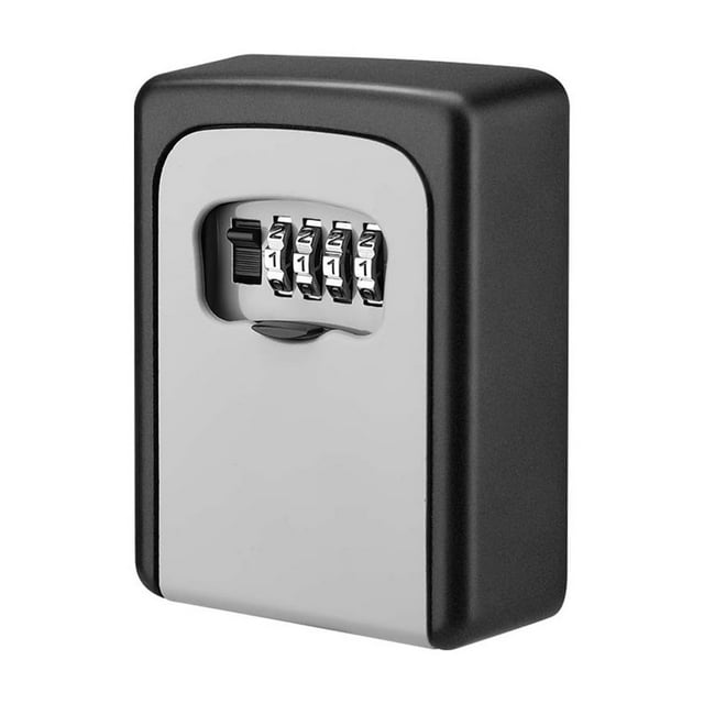 Key Lock Box , Weatherproof 4 Digit Combination Password Key Storage ...