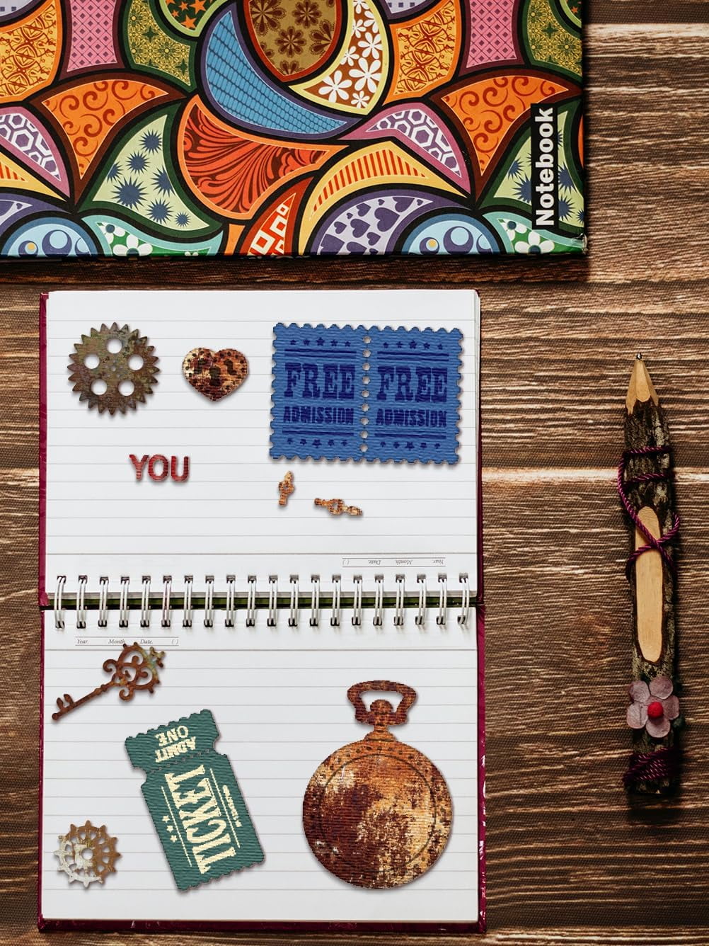 Key Lock Theme Carbon Steel Cutting Dies Stencils for DIY Scrapbooking ...