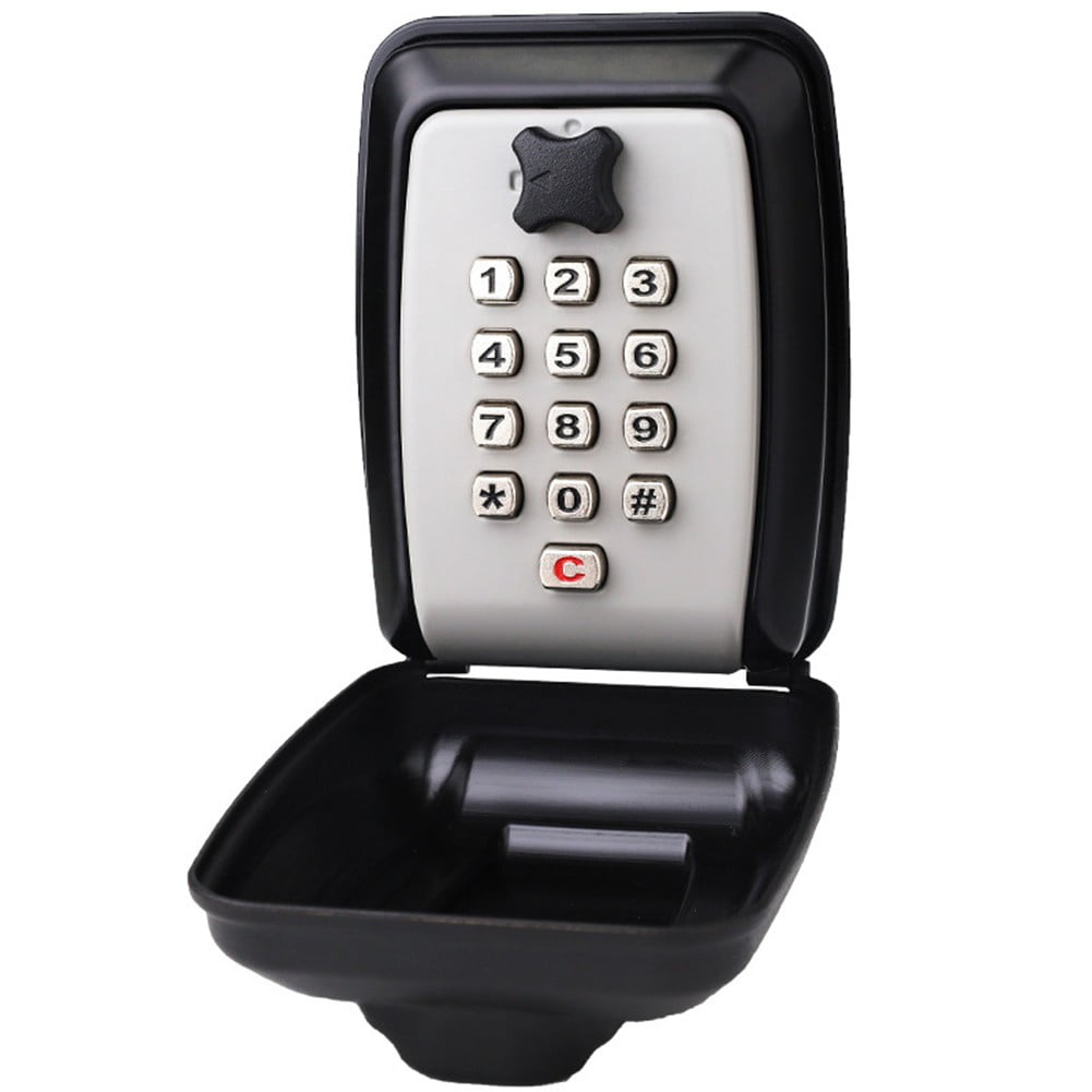 Key Lock Wall Mount Safe Secret Storage Box Portable Combination Box ...
