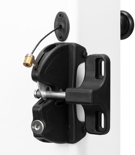 Key Lockable 2 Way Gate Latch with Spring Loaded Pull Cable and Key,2 ...