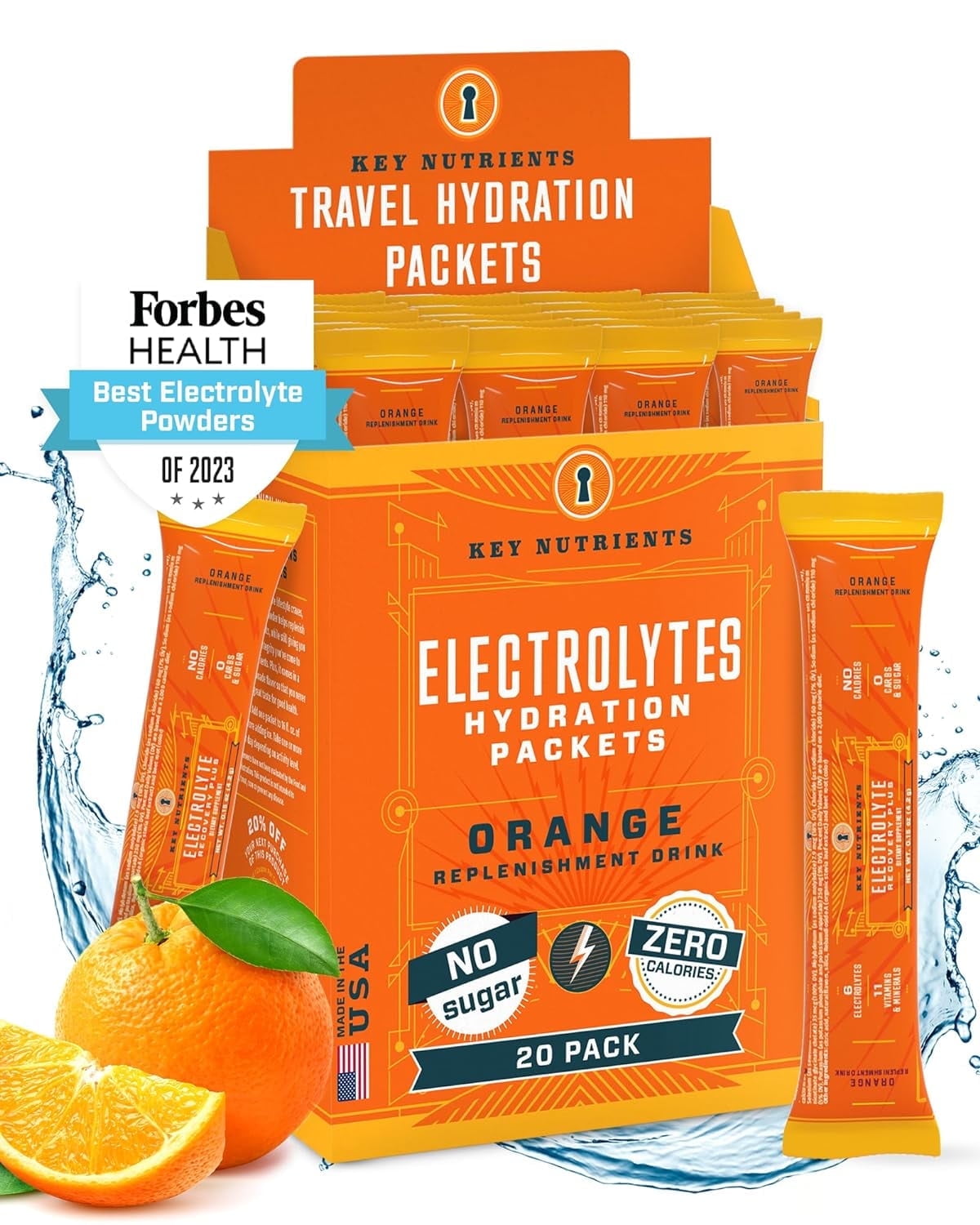 Key Nutrients - Electrolytes Powder - Tangy Orange Hydration Powder ...