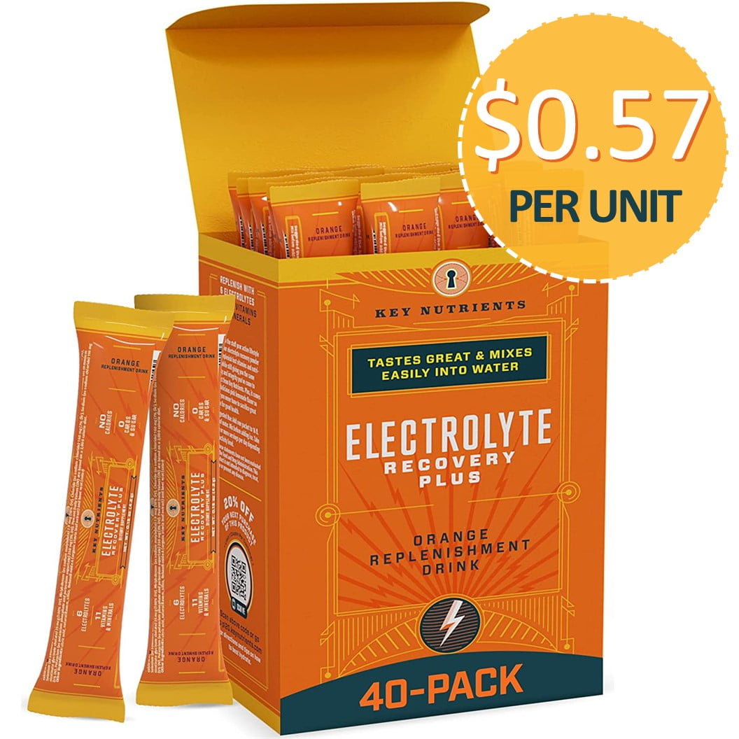 Key Nutrients Electrolytes Powder - Tangy Orange Electrolyte Drink Mix ...