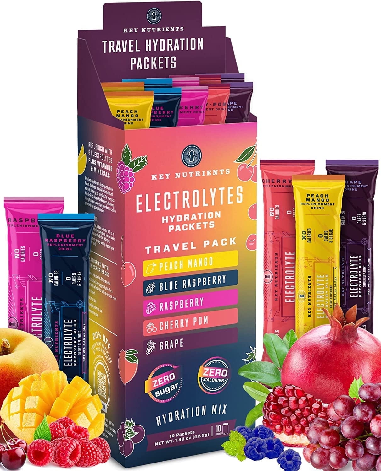 Key Nutrients - Electrolyte Powder Mix - Sugar-Free, Keto-Friendly ...