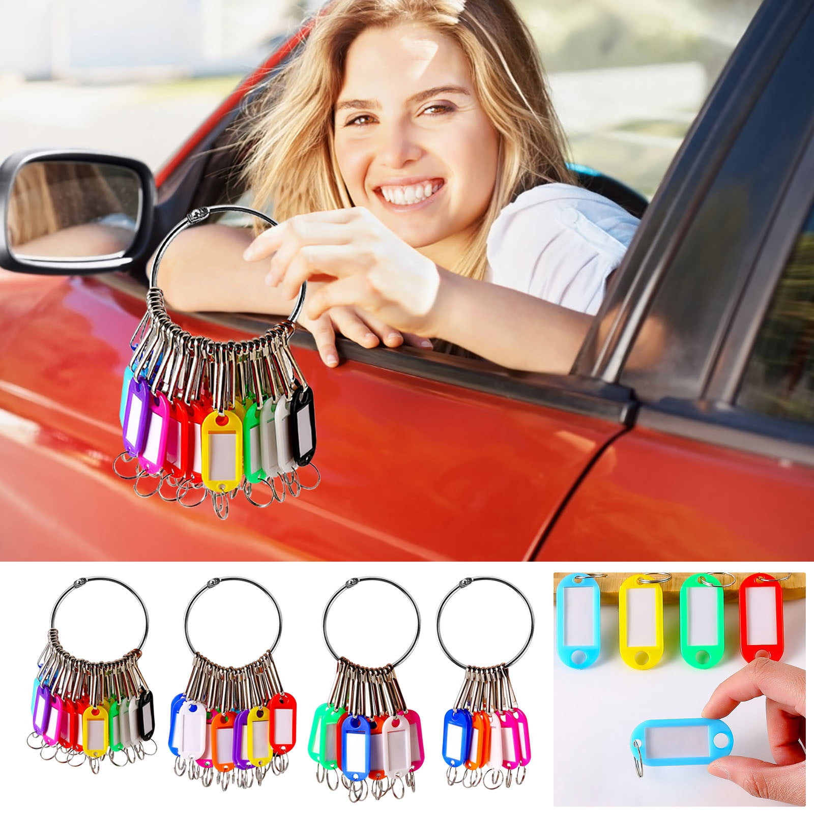 Key Organizer Management Portable Key chain, Tough Plastic Key Tags ...