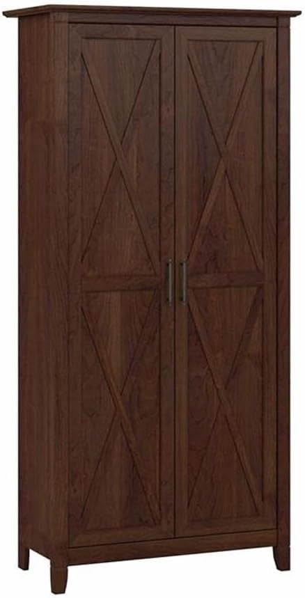 Key Pantry Cabinet with Doors and Shelves Freestanding Cupboard for ...