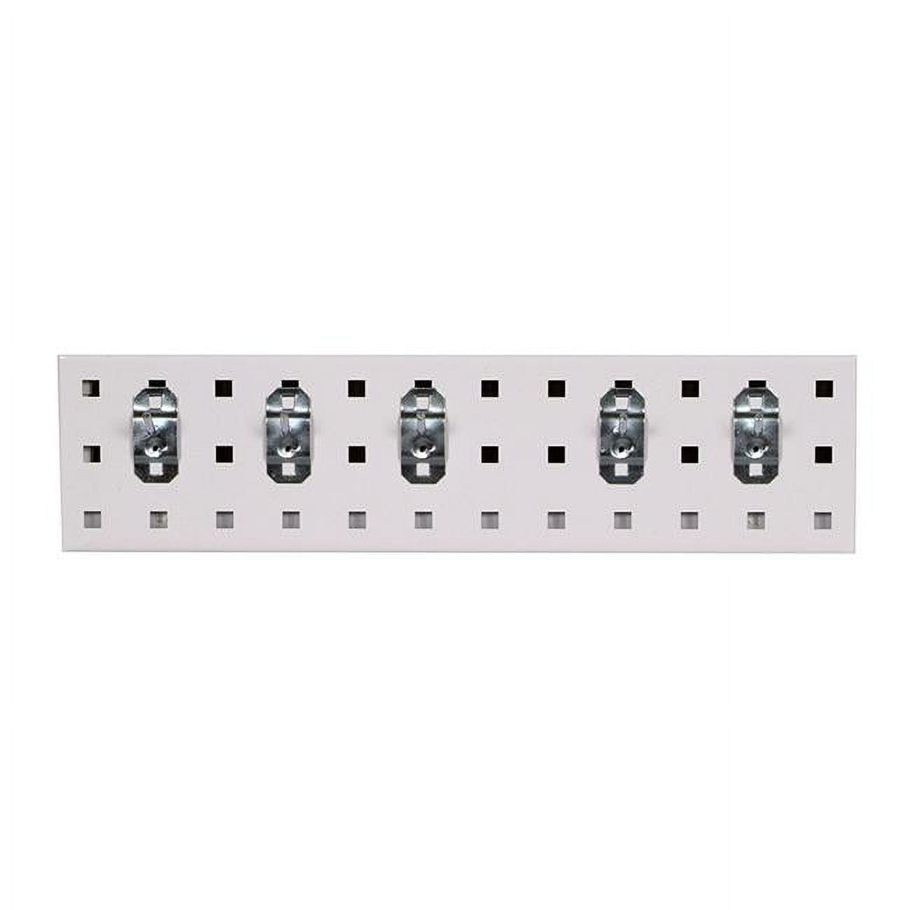 Key Pegboard Kit with 18 in. x 4.5 in. Steel Square Hole Pegboard & 6 ...