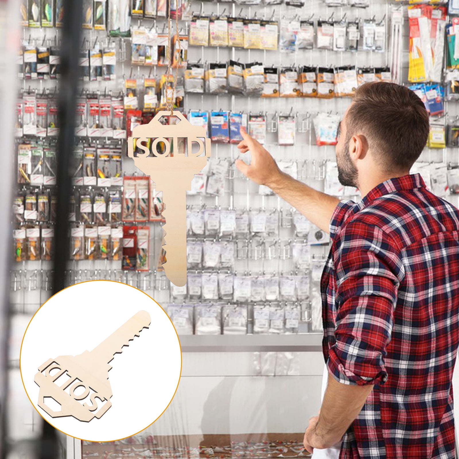 Key Prop Sold Sign Real Estate Key Shaped Prop Sold Sign Social Media ...