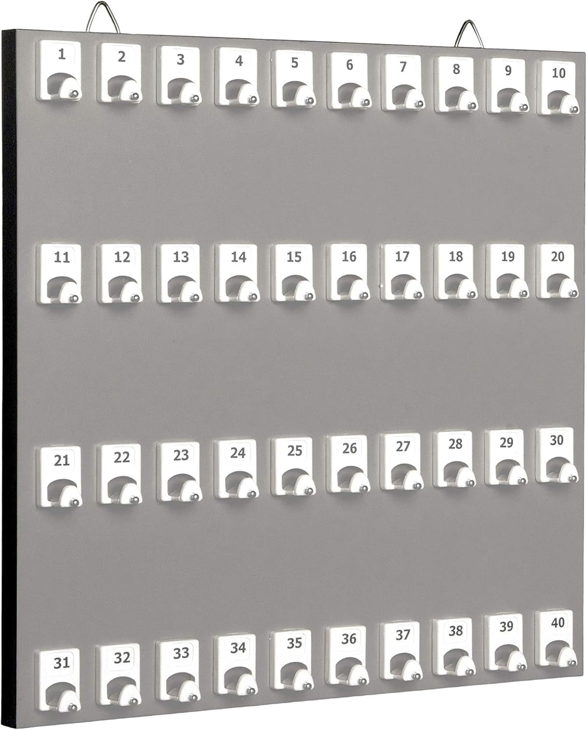 Key Rack, Key Storage #40PGS with 40 Numbered Hooks (40 Sets of Tag ...
