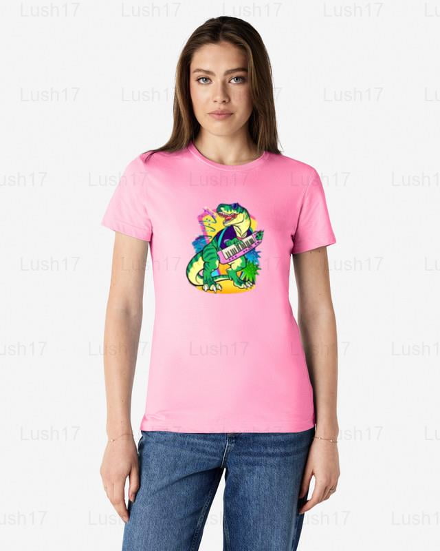 Key Rex 80s Synthesizer Dinosaur with Keytar T-Shirt, for men & women ...