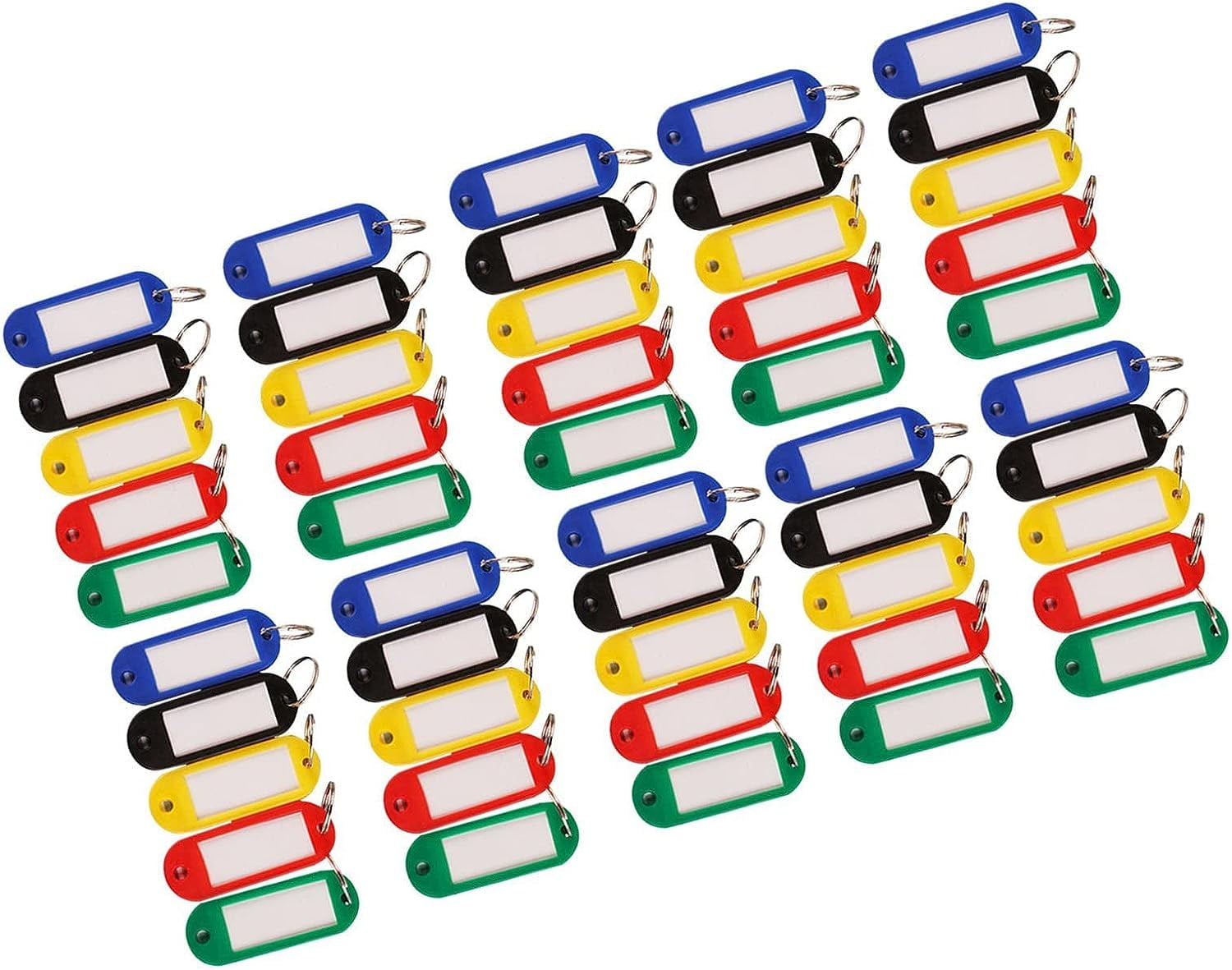 Key Ring Label Tag Kit, Key Chain Tags Wear Proof Assorted Color for ...