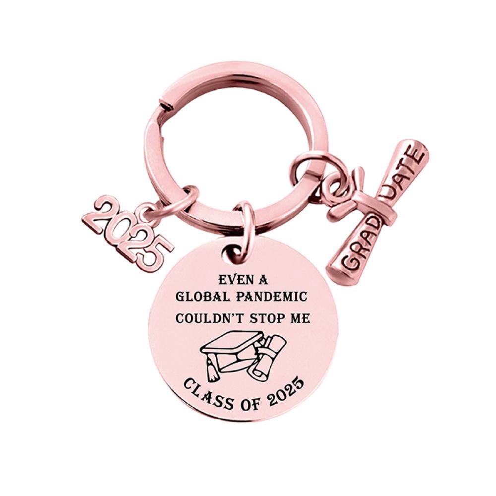Key Ring Pendant 2025 Graduation Season Gift Single Sided Engraved ...
