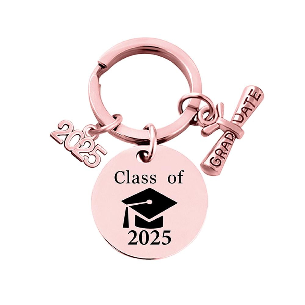 Key Ring Pendant 2025 Graduation Season Gift Single Sided Engraved ...