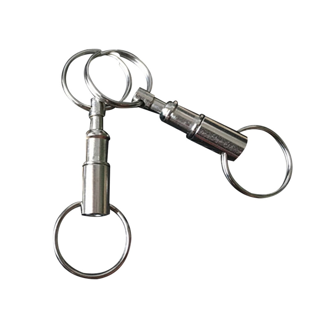 Key Ring Quick Chain Release Double Keychains Apart Detachable Rings ...