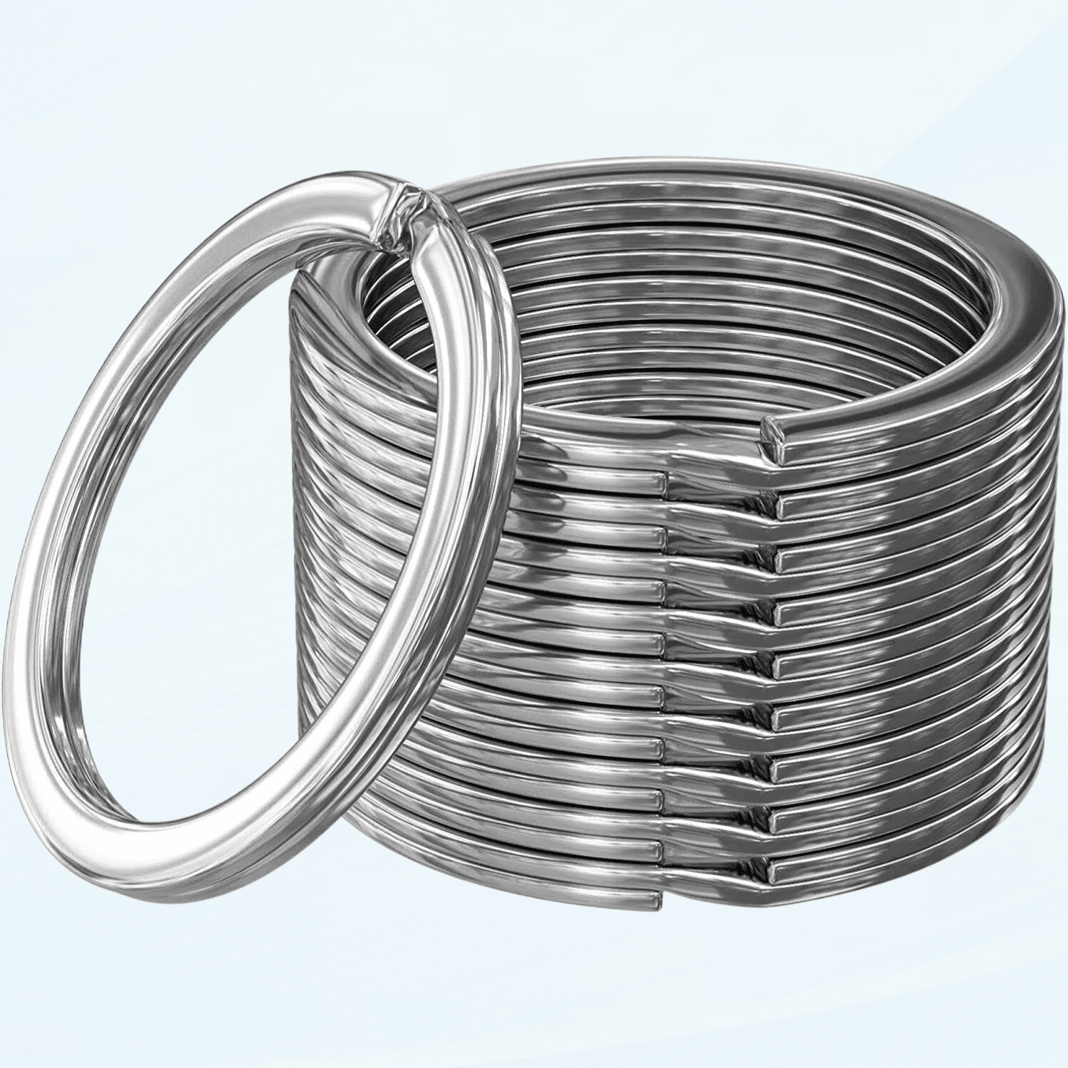 Key Rings Flat Split Keychain Bulk Heavy Duty Strong Keyring for Car ...