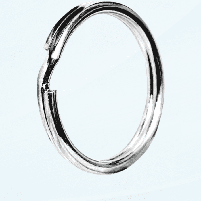 Key Rings/Key Chains, 100 Pack 3/4 inches Split Round Metal Silver ...
