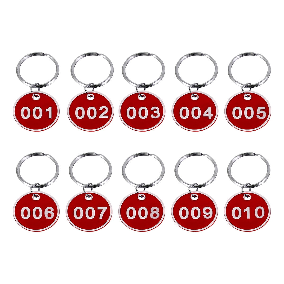 Key Rings with Chain Number Plate Tag Identification Tags - Walmart.com
