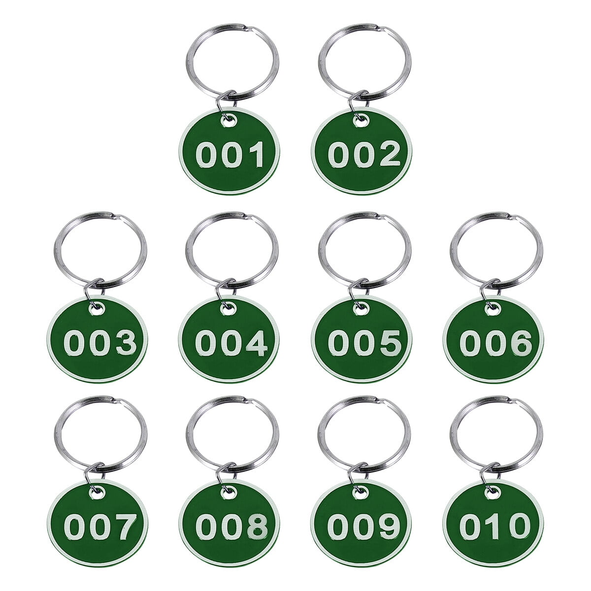Key Rings with Tags Number Plate Numbered Identification - Walmart.com