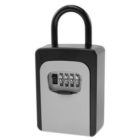AMIR Key Lock Box, Weatherproof Steel Combination Lockbox, 4-Digit Code ...