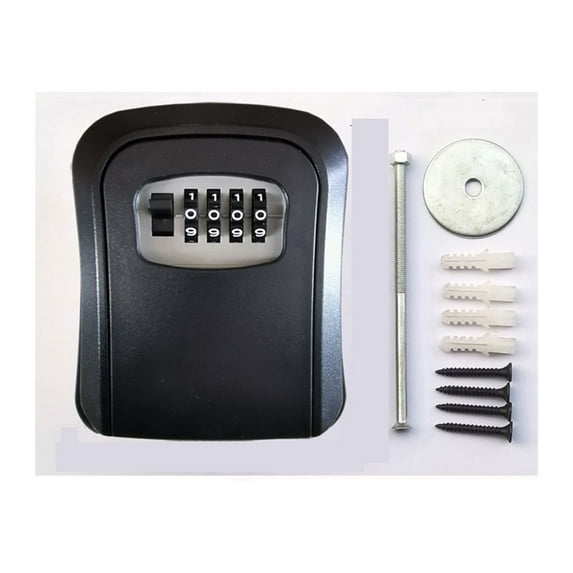 Key Safe Box Outdoor, Plastics Wall-Mounted Key Safe Weatherproof ...
