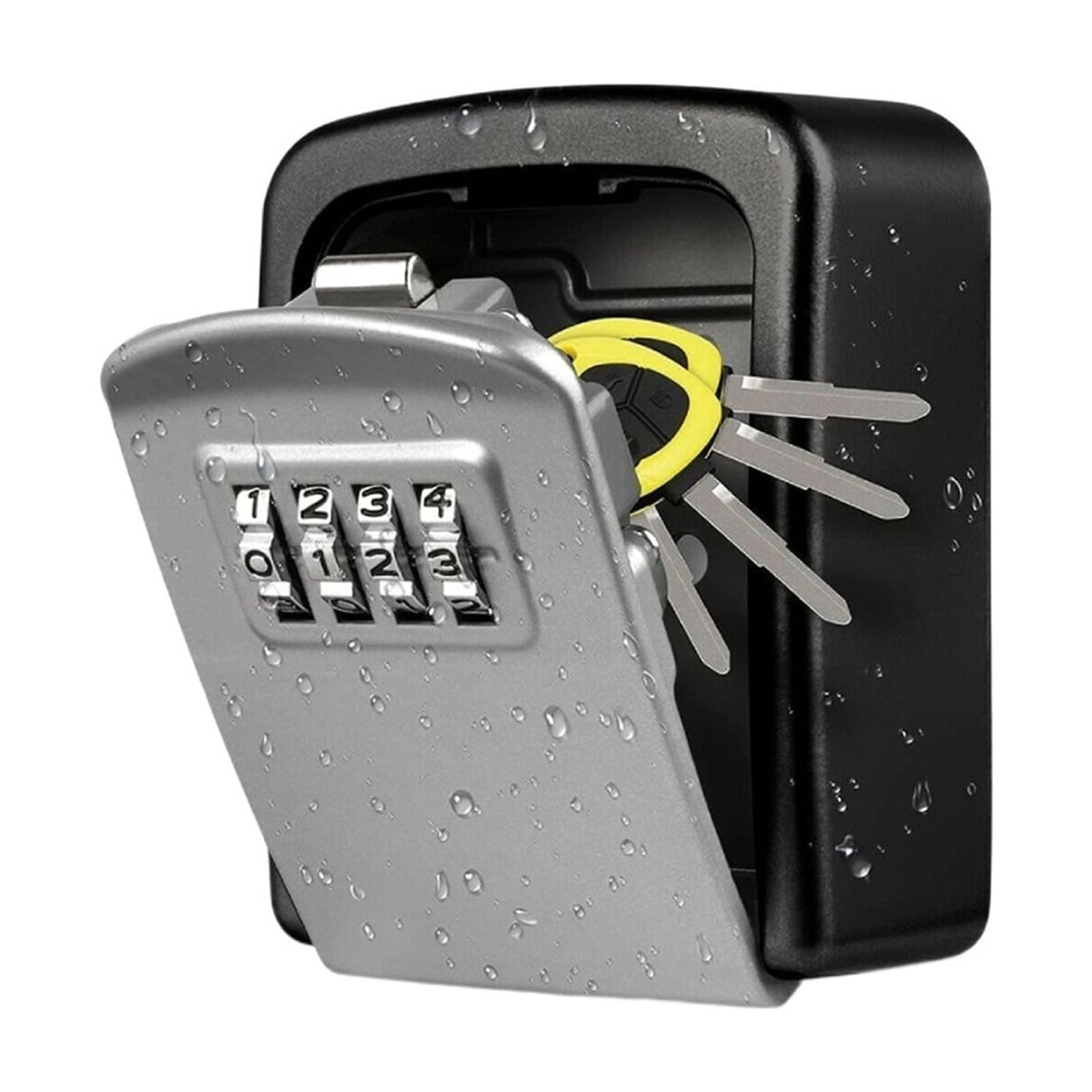 Key Safe Box Outdoor, Wall-mounted Metal Key Safe Box Outdoor ...