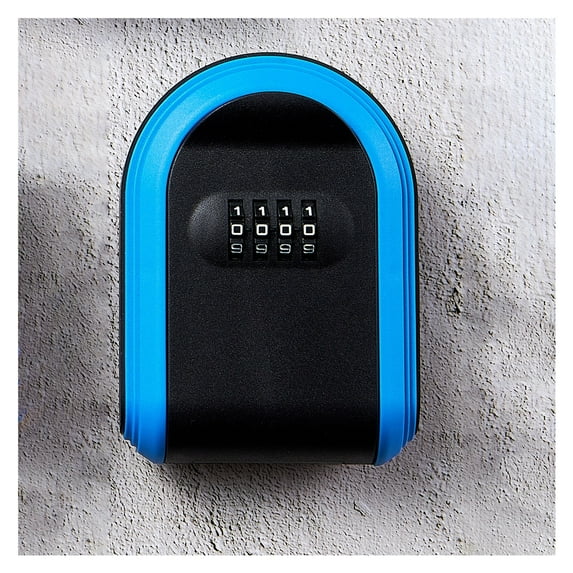 Key Safe Box Weatherproof Wall Mounted Key Lock Box 4 Digit Code ...
