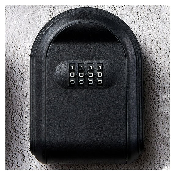 Key Safe Box Weatherproof Wall Mounted Key Lock Box 4 Digit Code ...