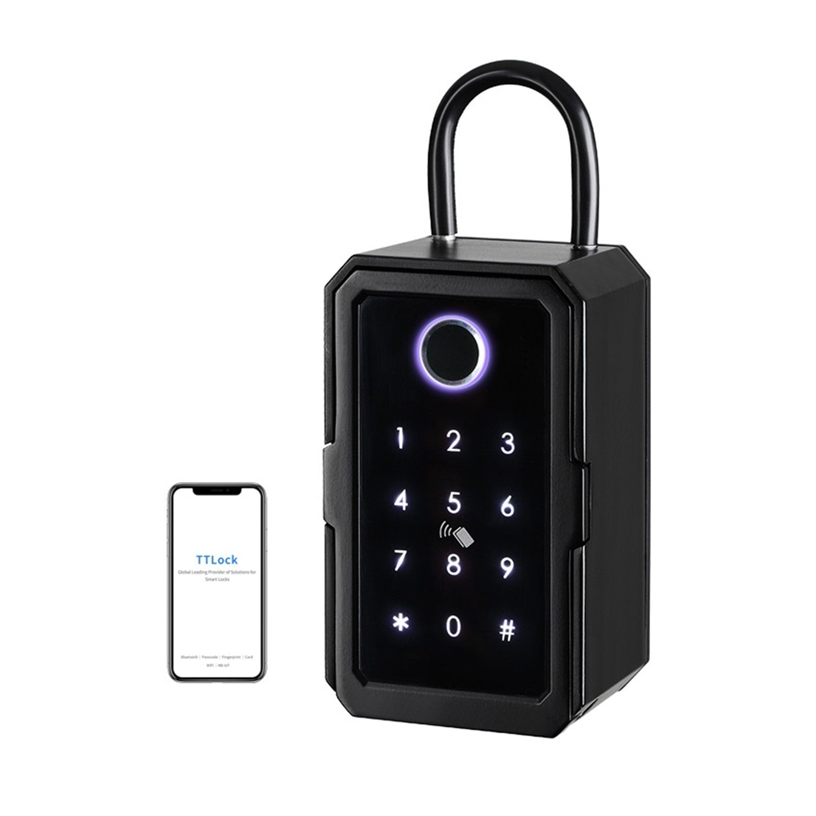 Key Safe Tuya Ttlock Fingerprint Digital Key Box App Remote Access Wall ...