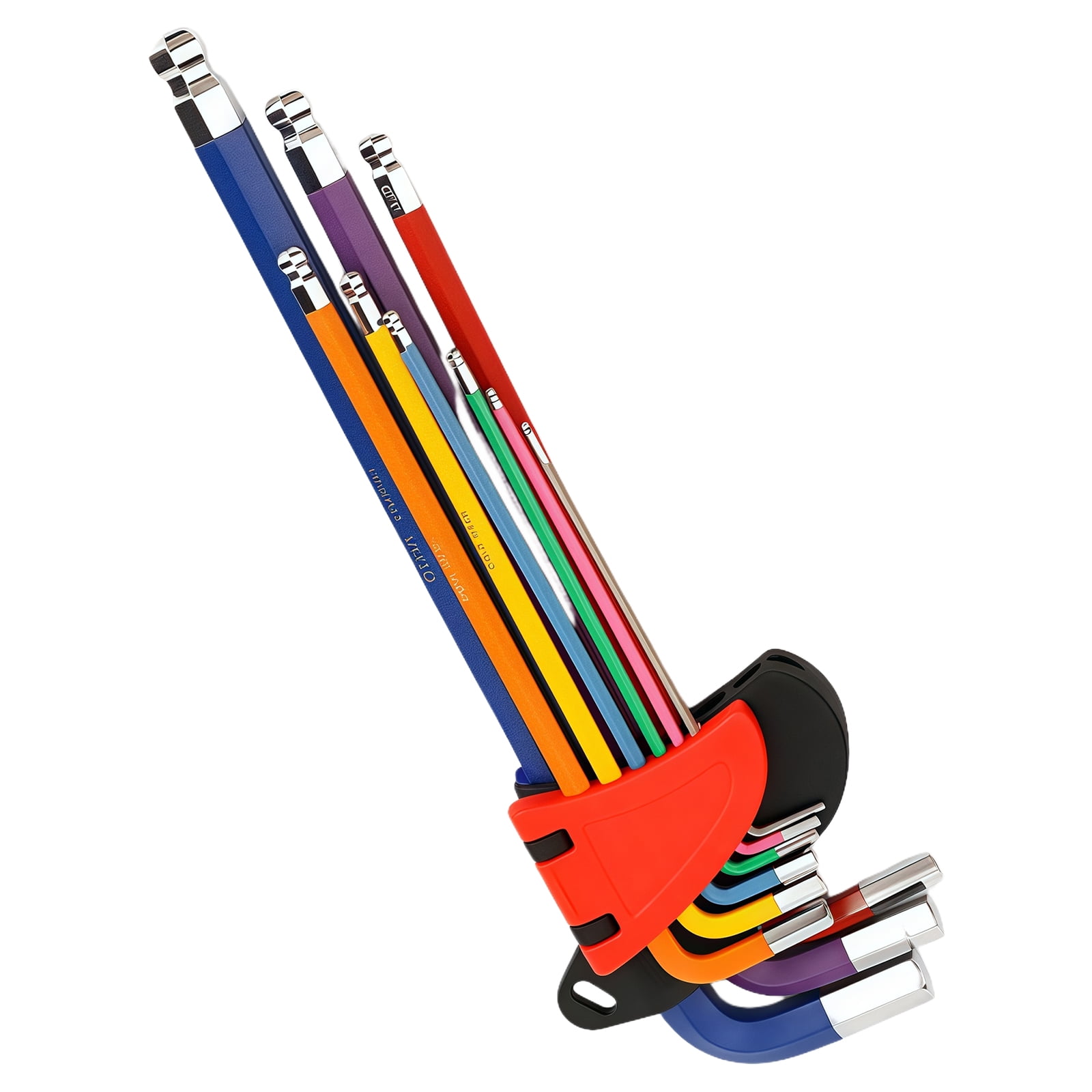Key Set Color Coded Hand Tool Multiple Size Hexagonal Wrenches ...
