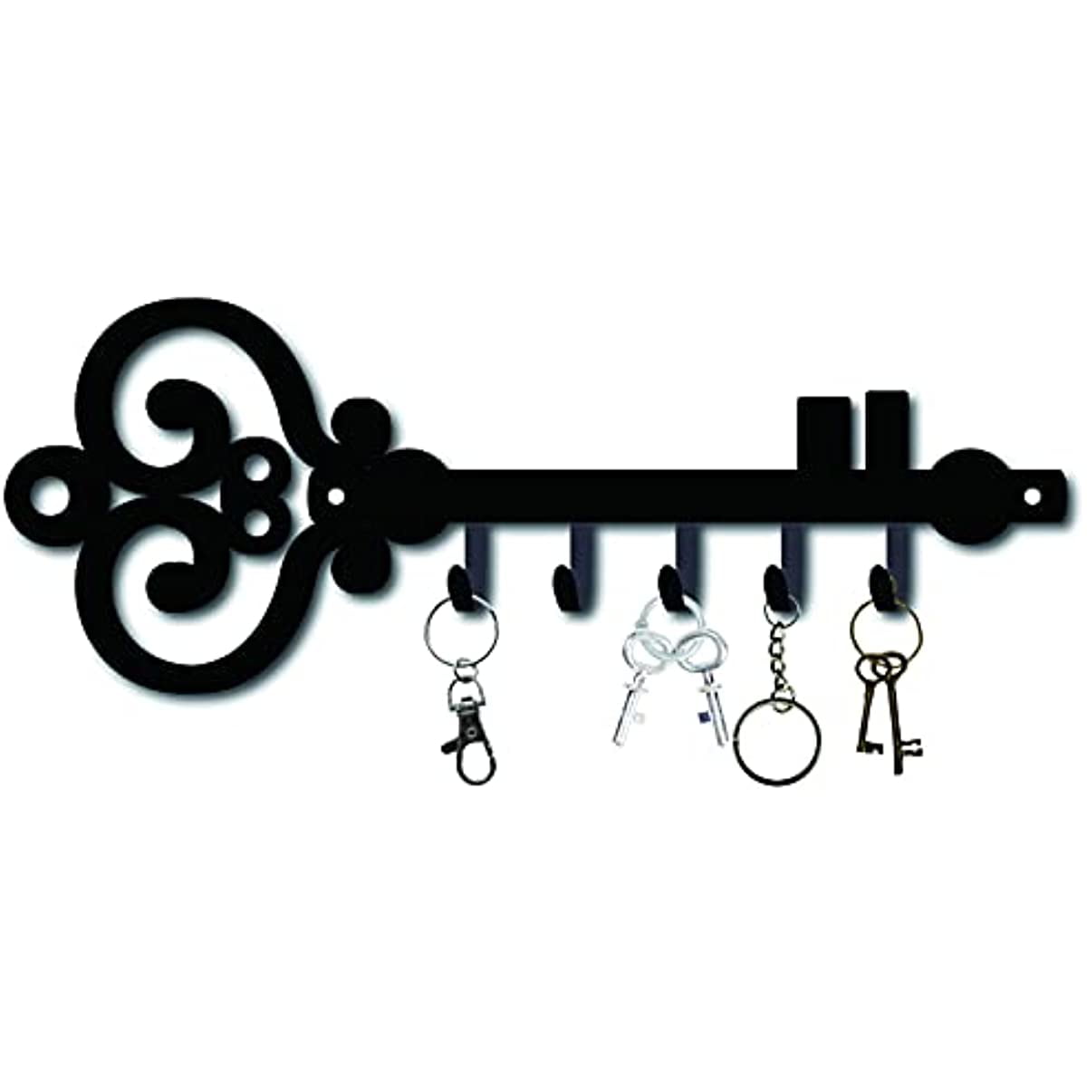 Walmart Key Holder Coat Hanger - Wall Mounted Metal Rack, Key Design, 6 ...