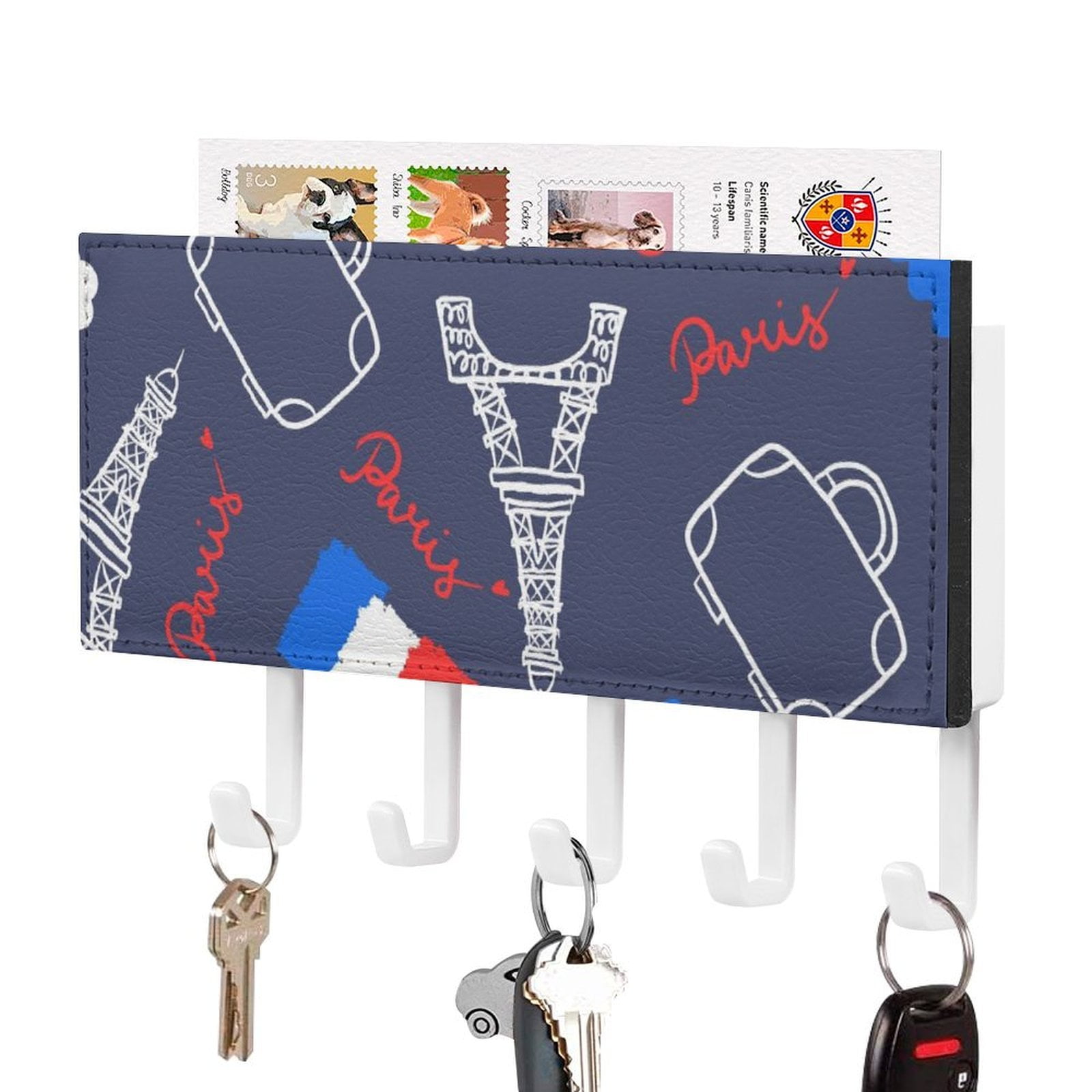 Key Storage Hanging 7.1×4.3in Leather Design Easy Installation Can Be ...