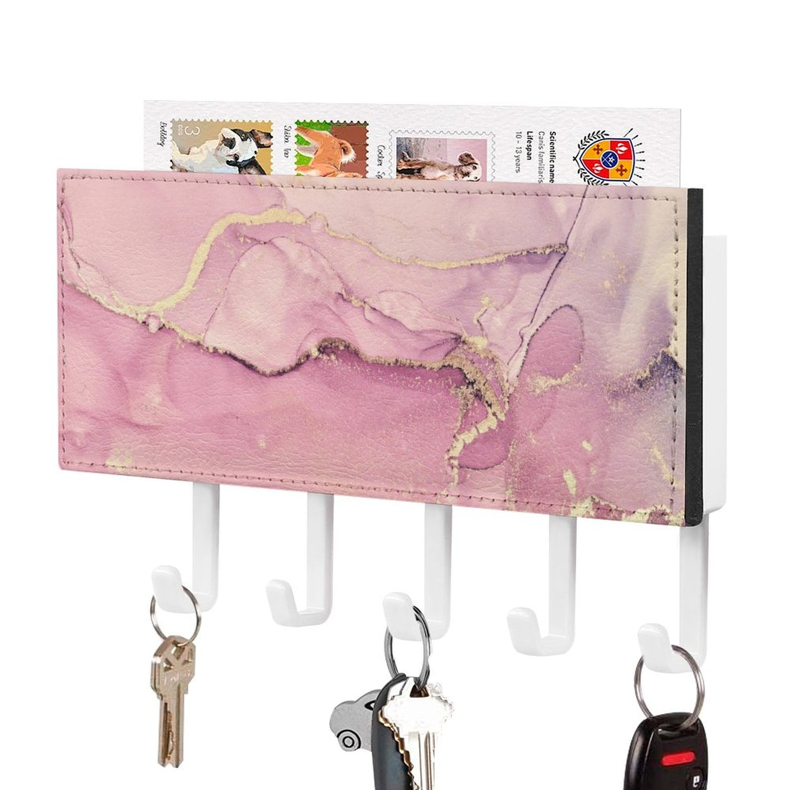 Key Storage Hanging 7.1×4.3in Leather Design Easy Installation Can Be ...