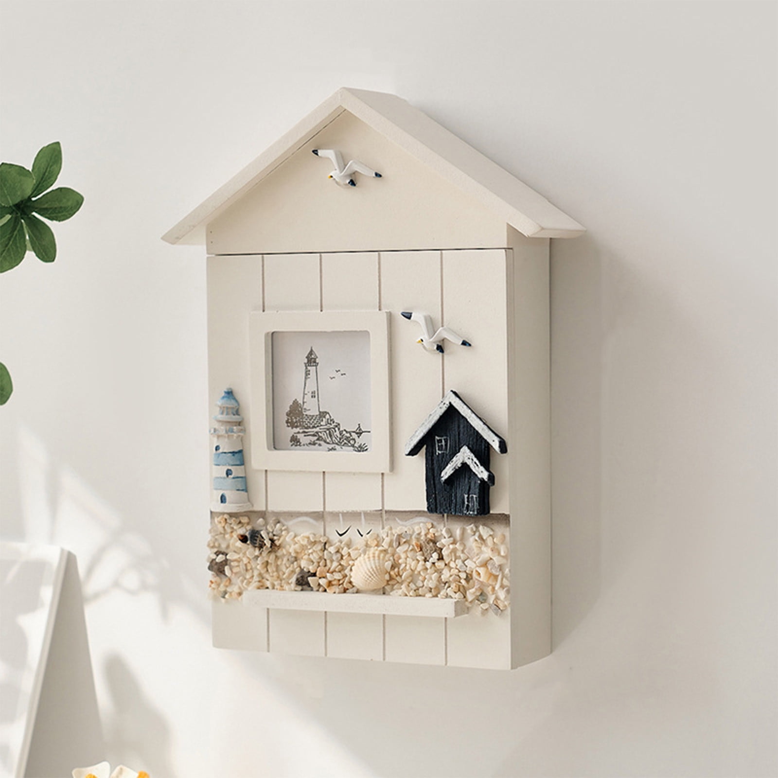 Key Storage Holder Case - Wooden Key Holder Storage Box,Wall Mounted ...